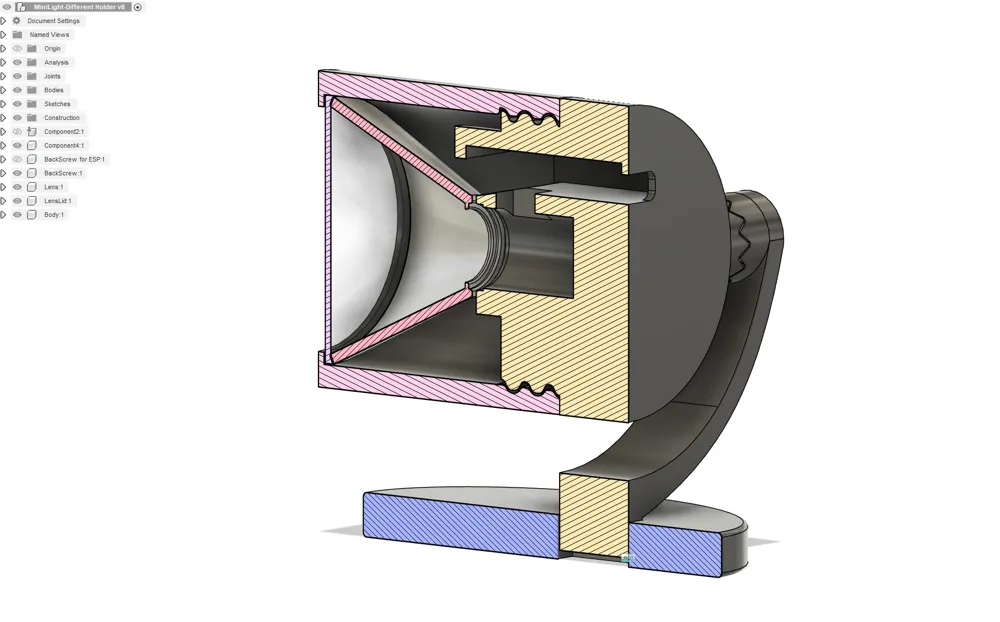 Mini Spotlight halogen. Remotely controlled! by Keralots MakerWorld ...