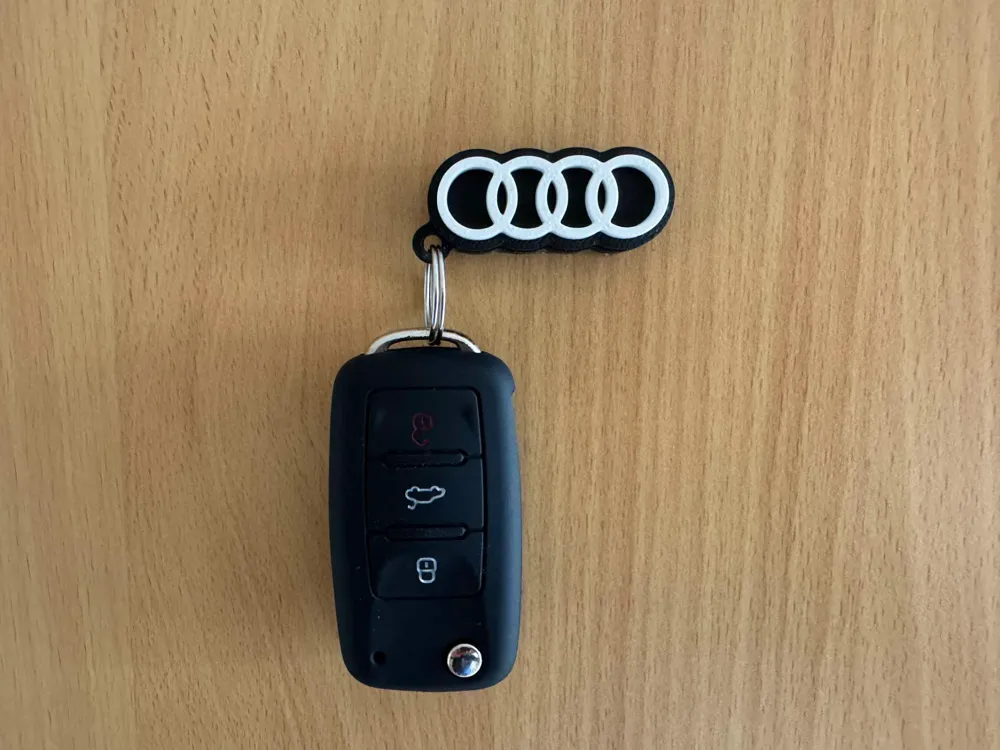 Audi Keychain + Key holder by Habo MakerWorld: Download Free 3D Models