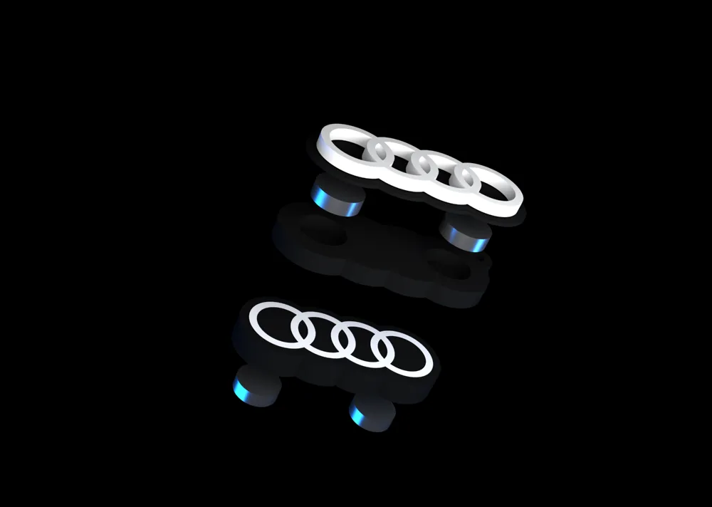 Audi Keychain + Key holder by Habo MakerWorld: Download Free 3D Models