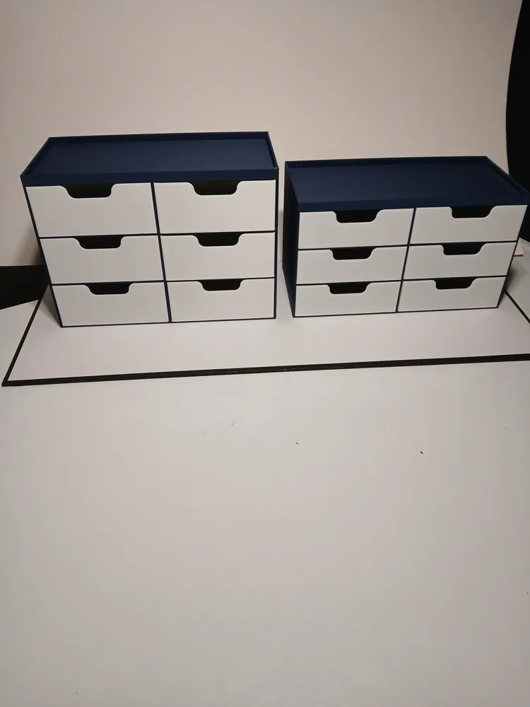 6-Drawer Desk Organizer — Tall Drawer Edition - Free 3D Print Model ...