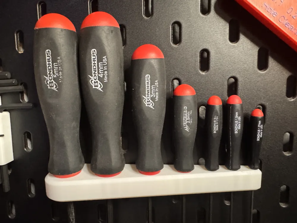 Hex Driver Holder for IKEA Skadis by aspin09 MakerWorld: Download Free 3D Models