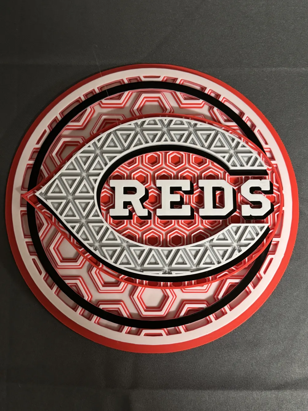 Cincinnati Reds Dimensional Mosaic by Richie Rich Richie RichMakerWorld ...