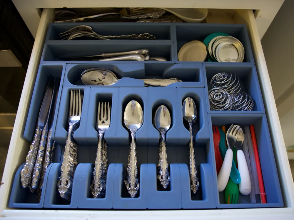 Modular Silverware/Flatware Organizer - Free 3D Print Model - MakerWorld