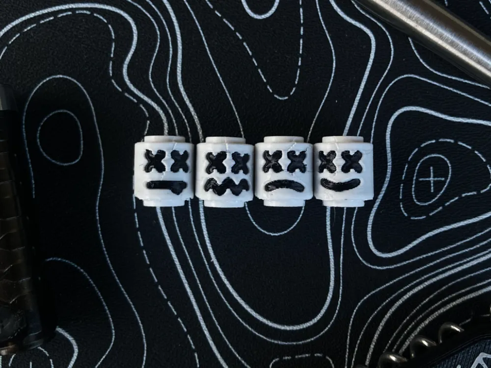 EDC Beads brick heads by wizardwasabi MakerWorld: Download Free 3D Models