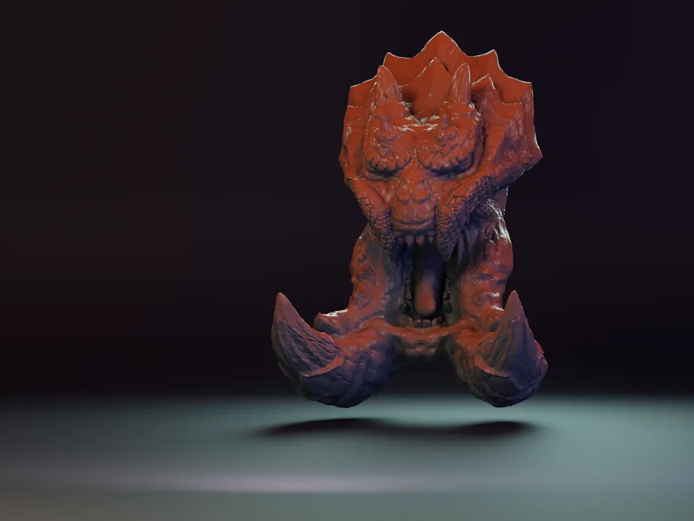 Tetsucabra Head Bust Monster Hunter – Wall Art by Maranar MakerWorld ...