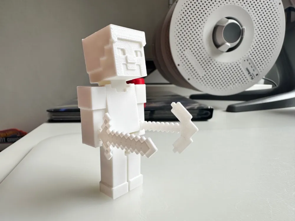 Minecraft Steve Moving Hands Legs Print in Place by Zdenek MakerWorld ...