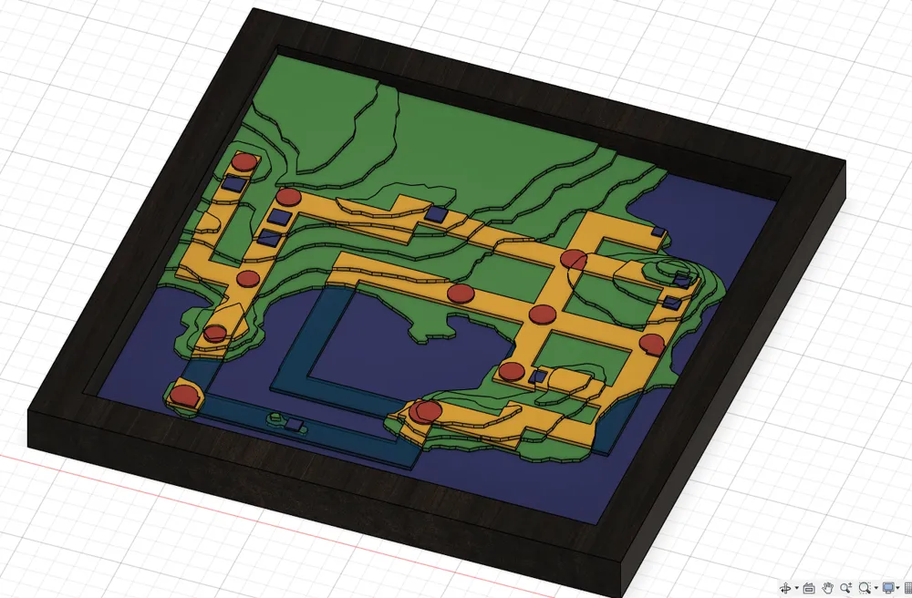 Pokemon Kanto 3D map by Eddy Dragon MakerWorld: Download Free 3D Models