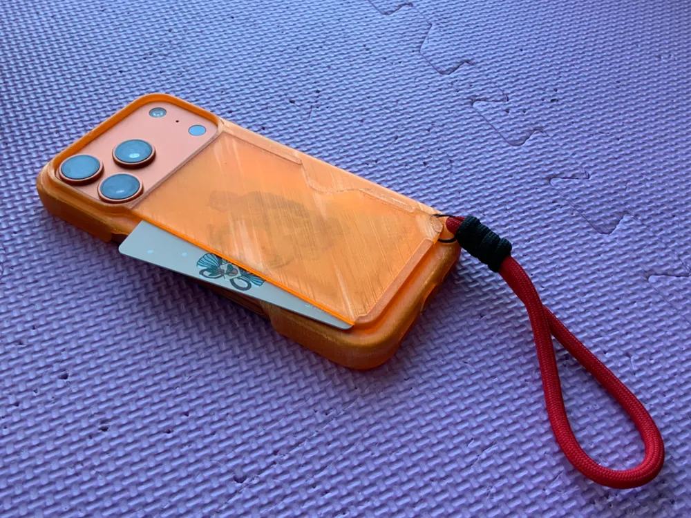 iPhone 17 Pro Phone Case with Card Slot on Back - Free 3D Print Model ...