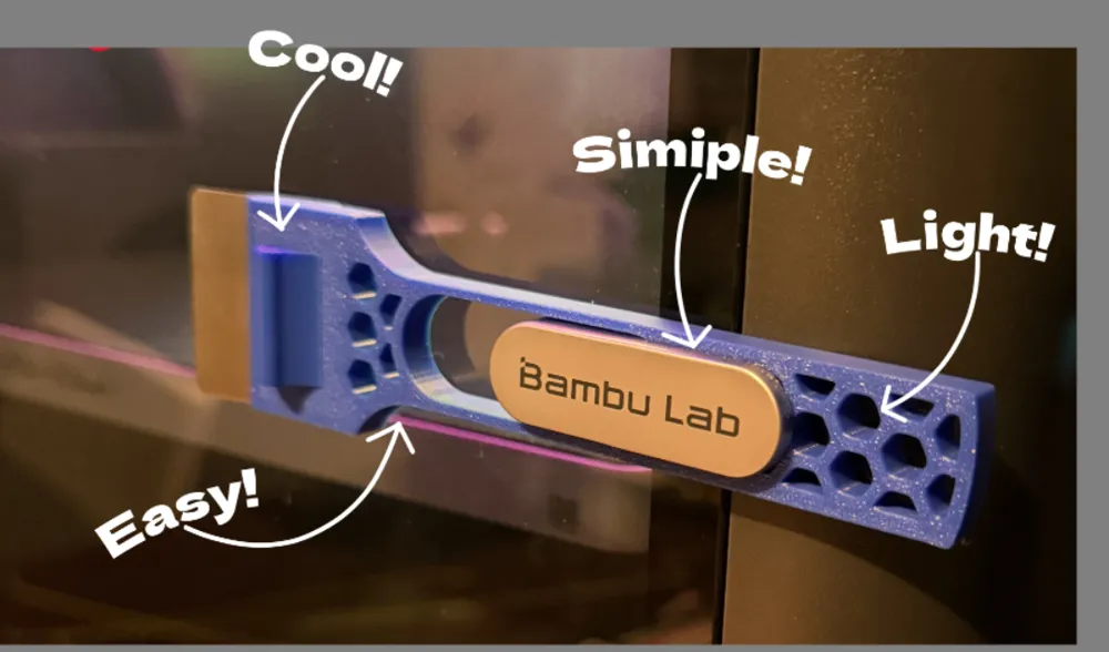 Bambu Lab Bed Scraper Light and Fast by BossMad08 MakerWorld: Download ...