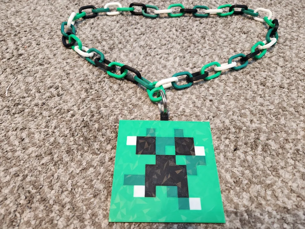 Minecraft Creeper Pendant by IncubusDrives - MakerWorld