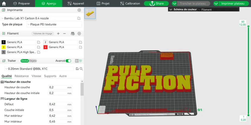 PULP FICTION LOGO by maxime.noerens - MakerWorld