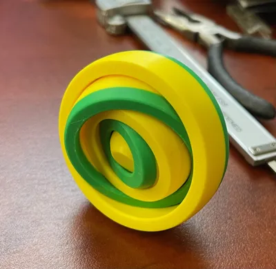 Rotating Rings Toy Multicolor Shared by Exotech - MakerWorld