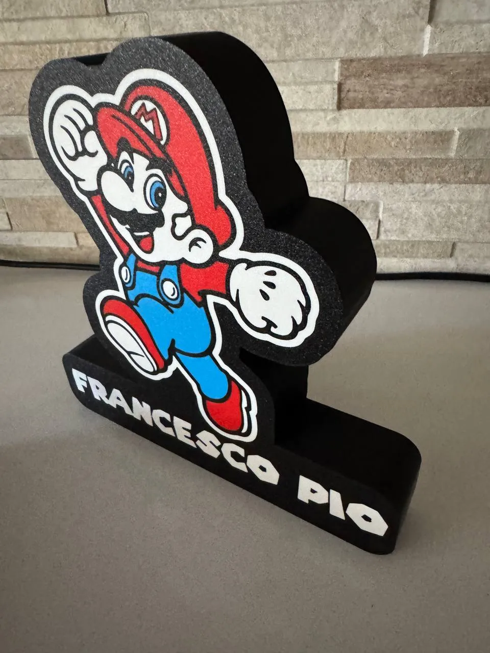 Super Mario Text Lightbox - Free 3D Print Model - MakerWorld