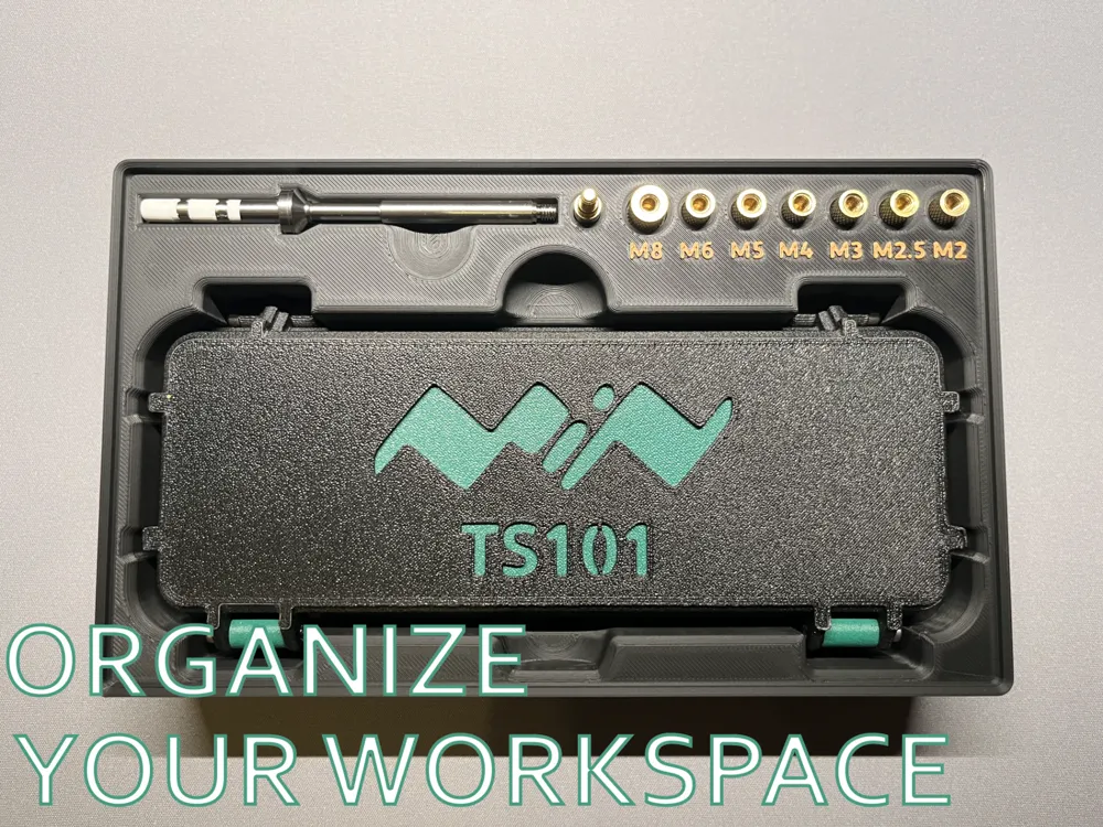 TS101 Case And Threaded Insert Tip Gridfinity Bin - Free 3D Print Model ...