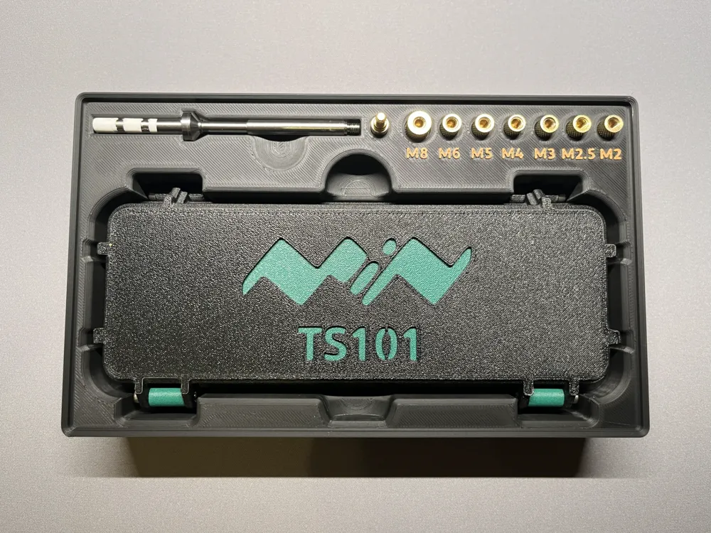 Bac Gridfinity pour boîtier TS101 et pointes d'inserts filetés - Modèle ...