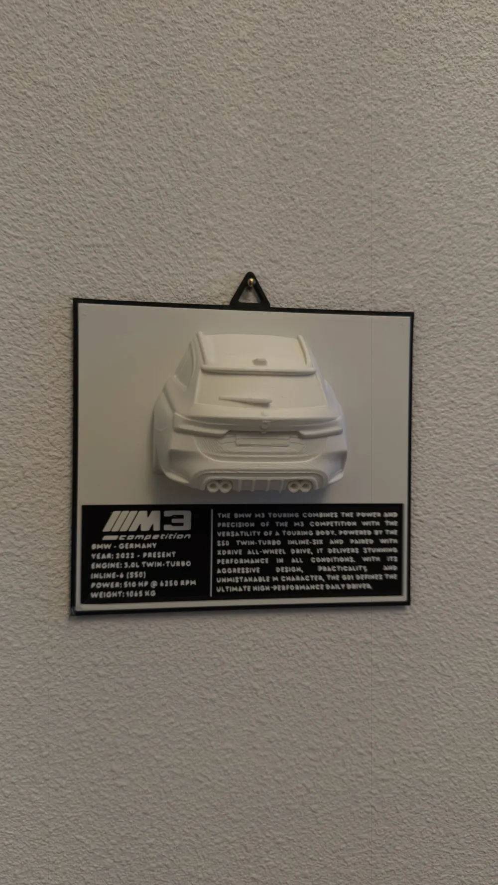 BMW M3 Touring G81 Car Wall Art - Free 3D Print Model - MakerWorld