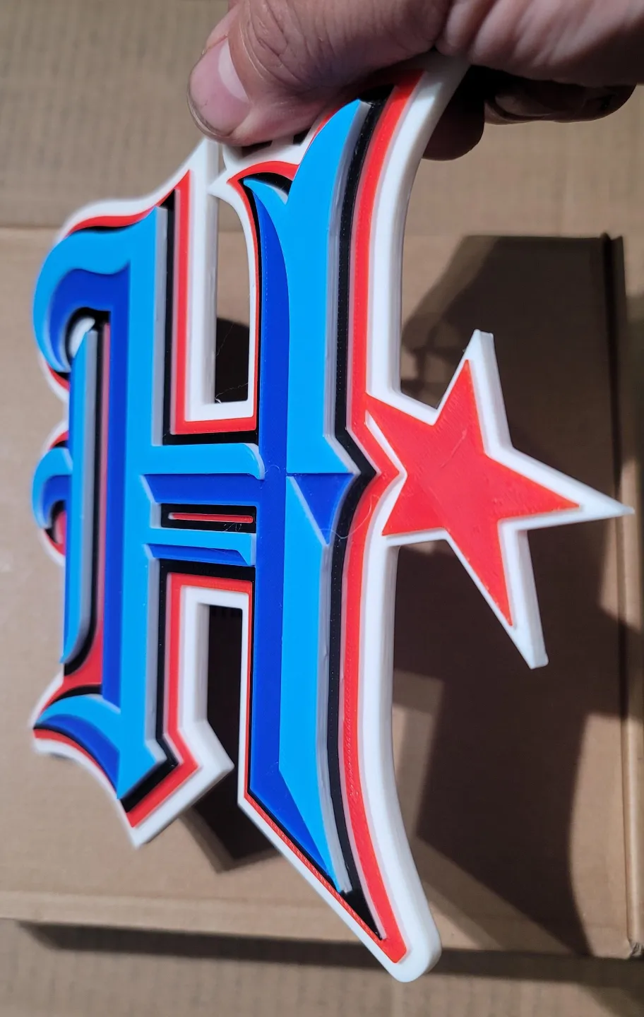 TEXANS 2024 HTOWN BIG STAR MOD 3DLogo 180mm series - Free 3D Print ...