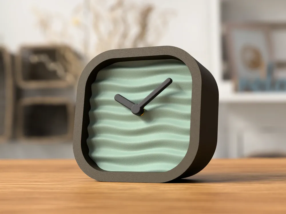 Wavy Clock by SabreDesign MakerWorld: Download Free 3D Models