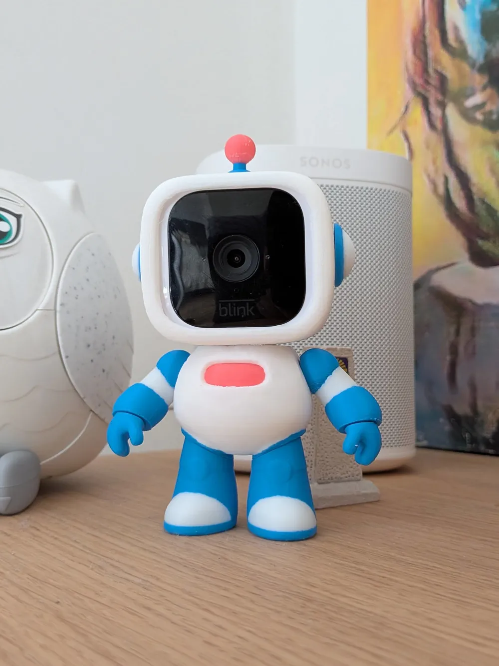 Cute Articulated Robot Camera Holder 4 Blink Mini - Free 3D Print Model ...