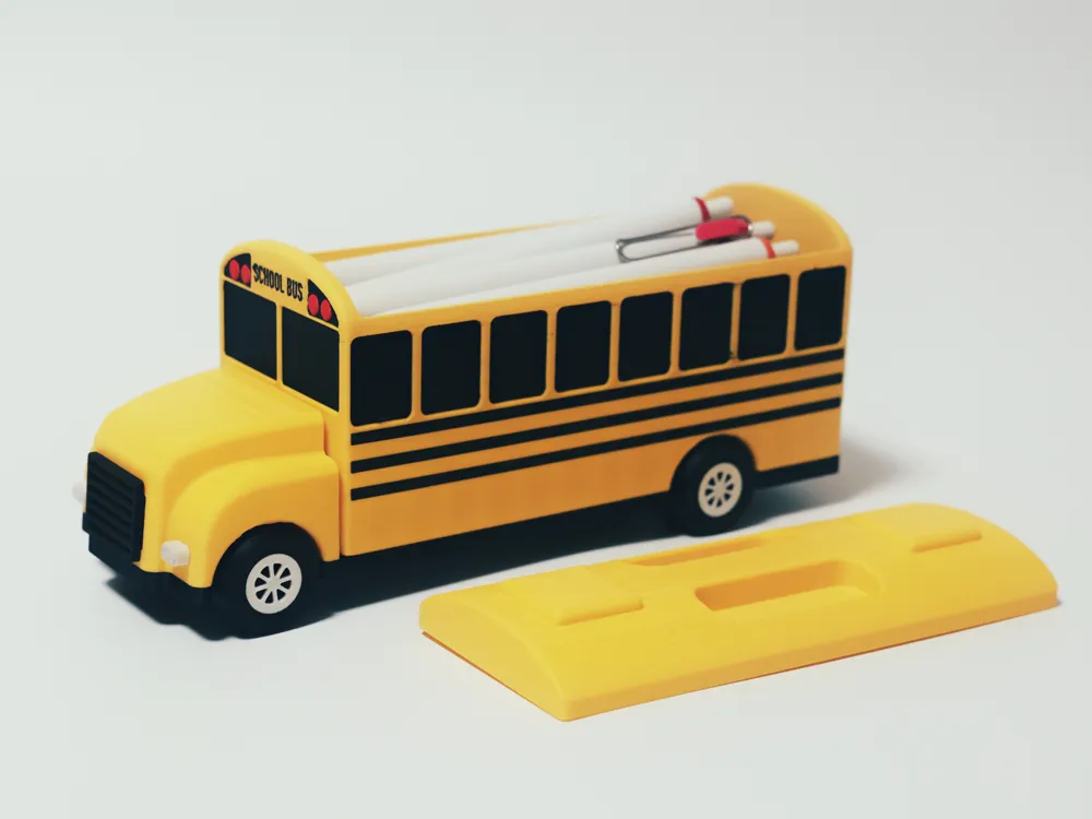 School Bus Pencil Case - Free 3D Print Model - MakerWorld