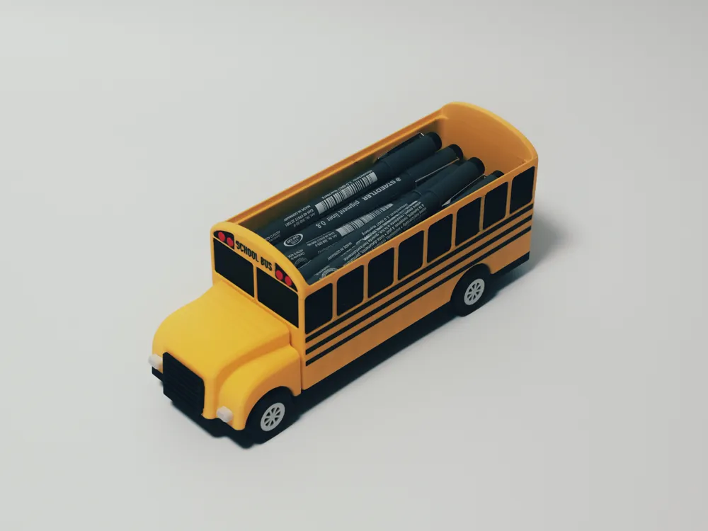 School Bus Pencil Case by 9percent - MakerWorld