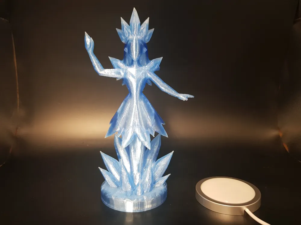 Ice Crystal Queen Sculpture LED Sculpture ! by T-F88 MakerWorld ...
