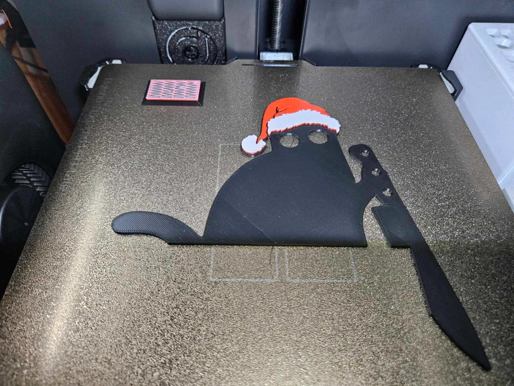 Knife Cat Christmas Edition Door Topper by Ocular Dynamic - MakerWorld