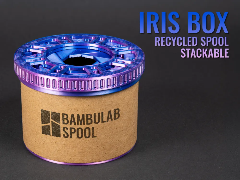 Fully 3D Printed Recycled Iris Box by sdaendi - MakerWorld