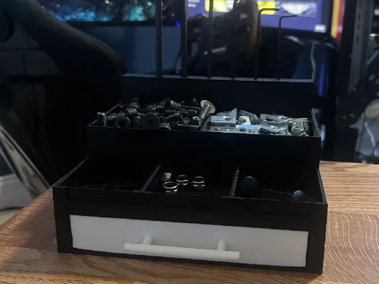 Sim Racing Hardware Organizer - Free 3D Print Model - MakerWorld