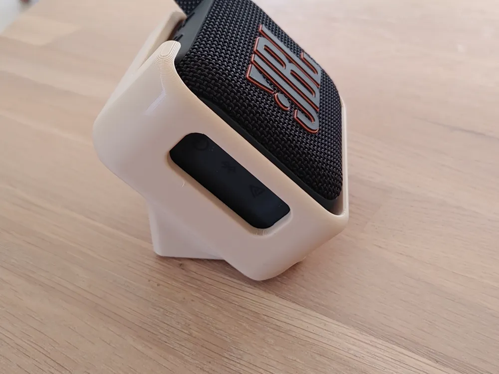 JBL Go 4 Desk stand (+ Go 3) - Free 3D Print Model - MakerWorld