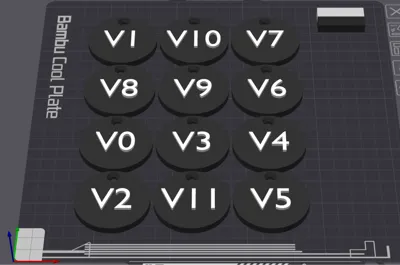 Bouldering V Scale Tags by amaier - MakerWorld