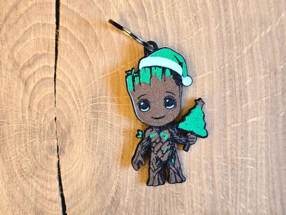 Christmas Baby Groot - ornament and keychain by Goomol DIY - MakerWorld