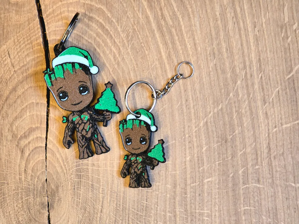 Christmas Baby Groot - ornament and keychain by Goomol DIY - MakerWorld