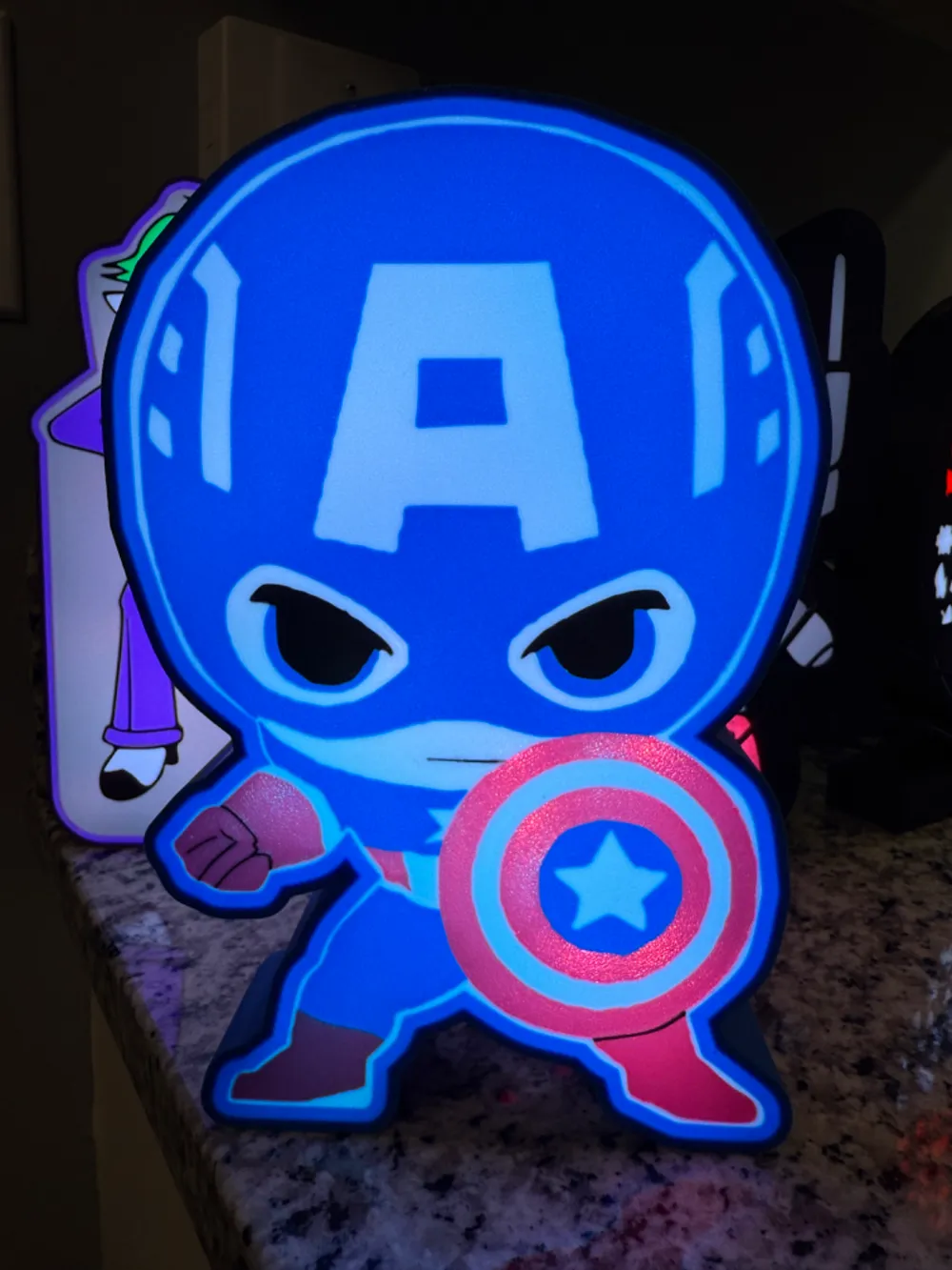 Captain America Light Box by Geckos Are For Lovers - MakerWorld