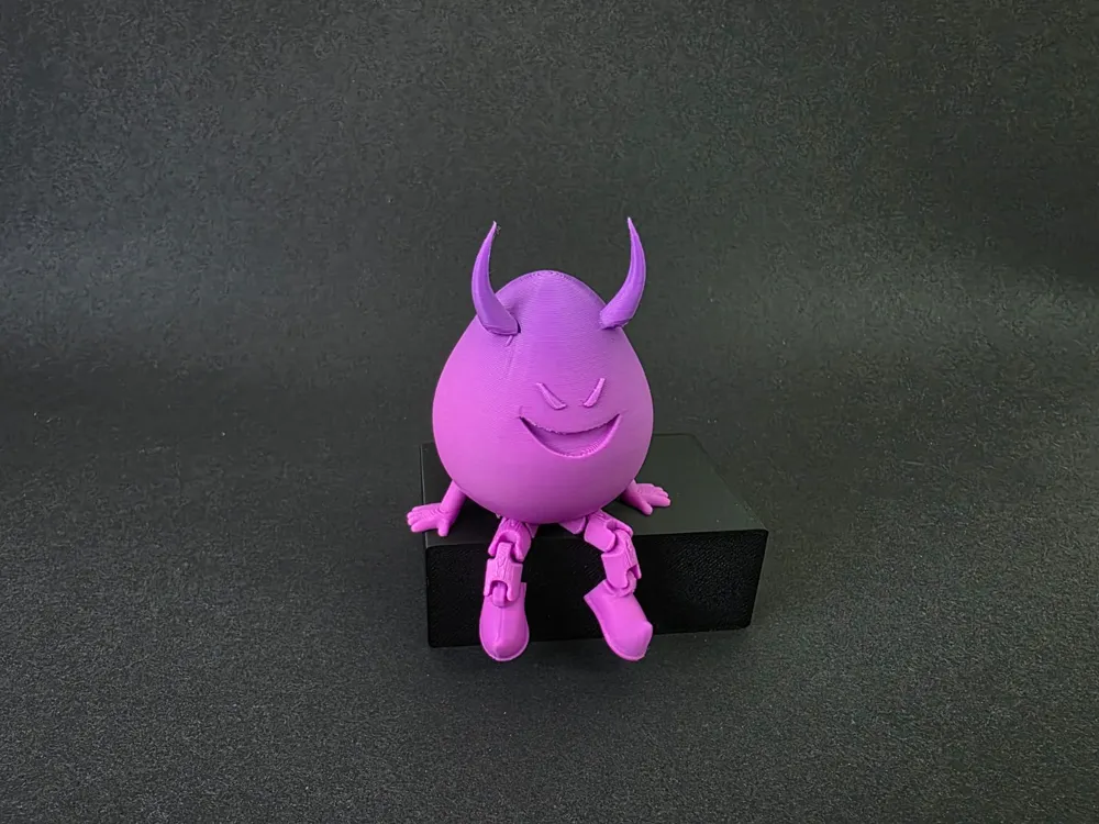Easter Egg Devil Egg Buddy with flexi legs hands by Ireality - MakerWorld
