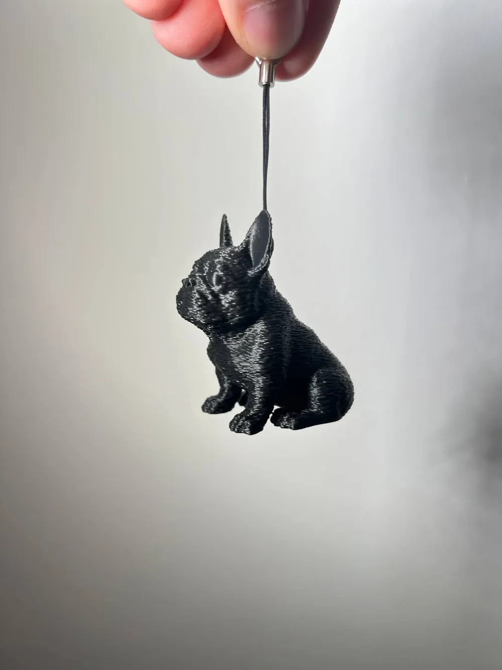 French Bulldog Keychain - Fuzzy (Commercial use)! - Free 3D Print Model ...