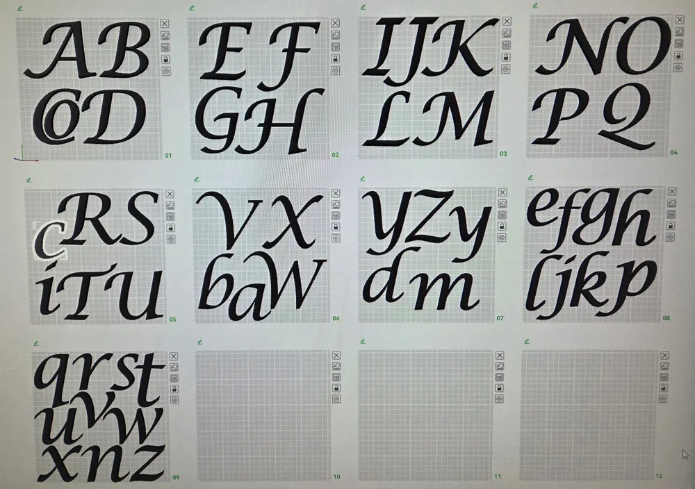 Alphabet uppercase lowercase - Free 3D Print Model - MakerWorld