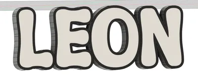 Name Lamp LEON Name Light by MarcoZ - MakerWorld