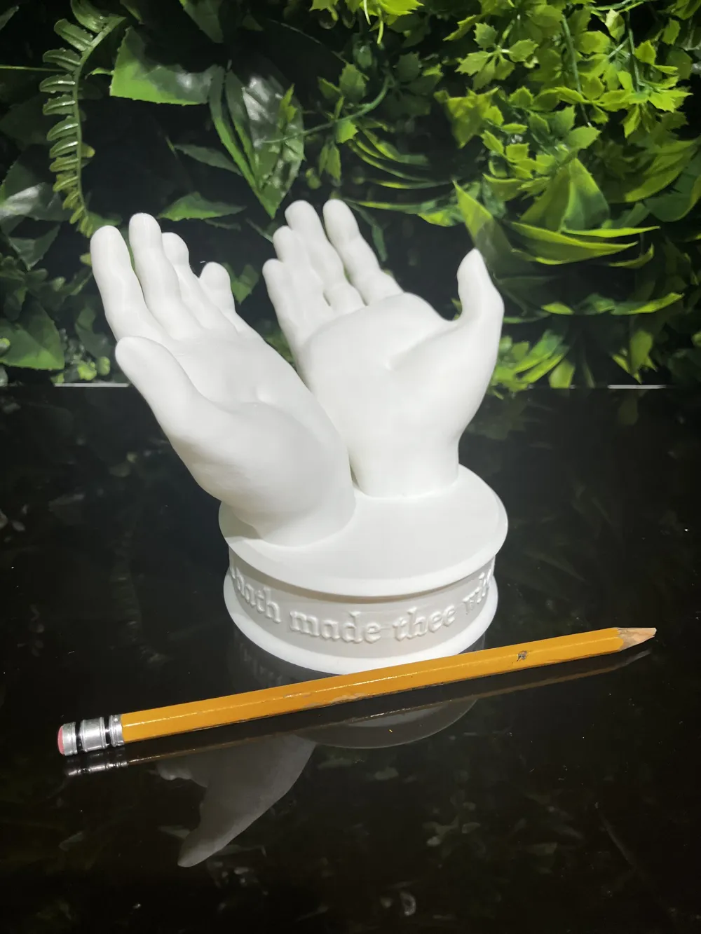 Hands from the Christus Statue (Customizable Base) - Free 3D Print ...