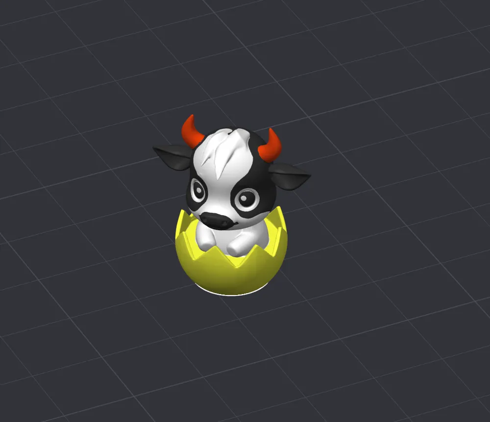 Cute Hatching Animal No4 - Geoffrey the Cow by 3DPDPMakerWorld ...