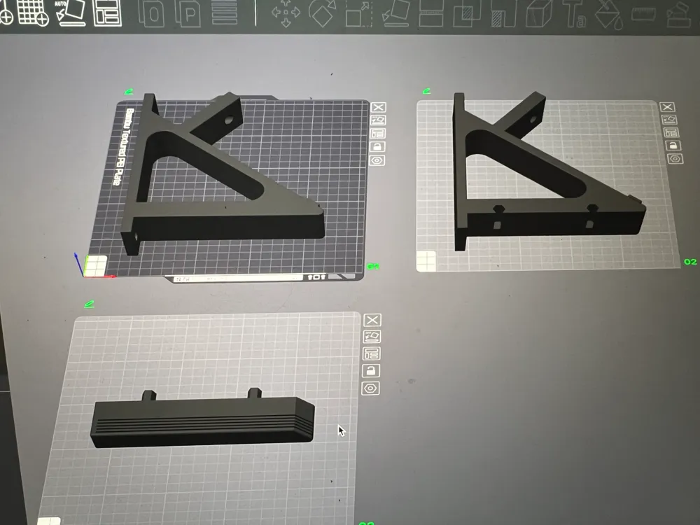 Wall mount for AMS/AMS 2 with/without plate holder by Spetz3D ...
