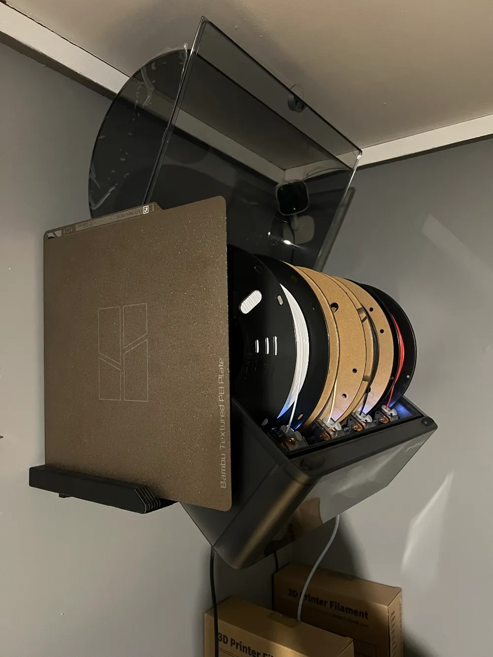 Wall mount for AMS/AMS 2 with/without plate holder by Spetz3D ...