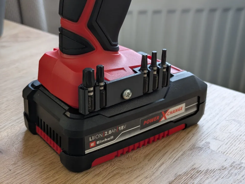 Bit holder for Einhell drill or impact driver - Free 3D Print Model ...