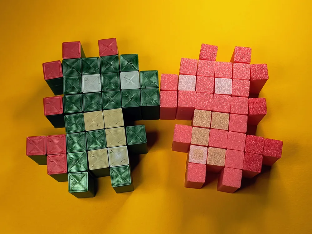 Pixel Fidget Dino by JOLKA - MakerWorld