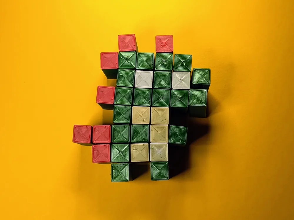 Pixel Fidget Dino Couple by JOLKA - MakerWorld