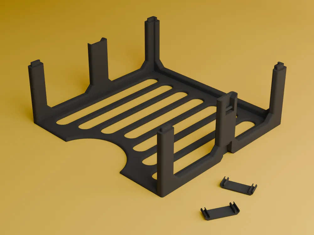 Filament Storage Rack with Fix-Clips - Free 3D Print Model - MakerWorld