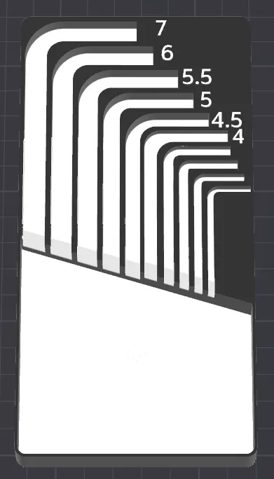 Allen Wrench Metric Long Organizer Gridfinity By Helpful Berry Makerworld