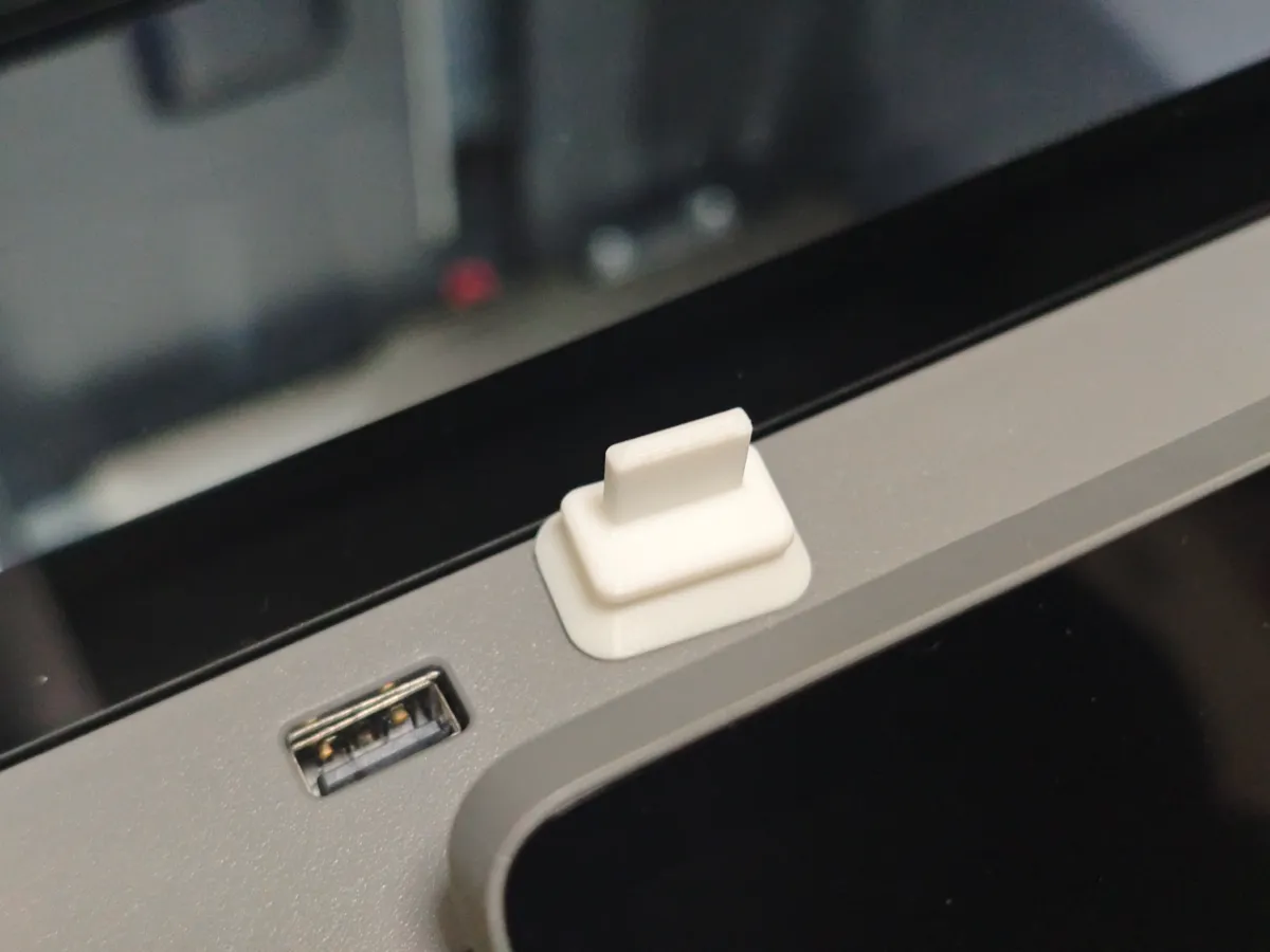 P2S Printer USB Port Dust Plug (1.6g 15min) - Free 3D Print Model ...
