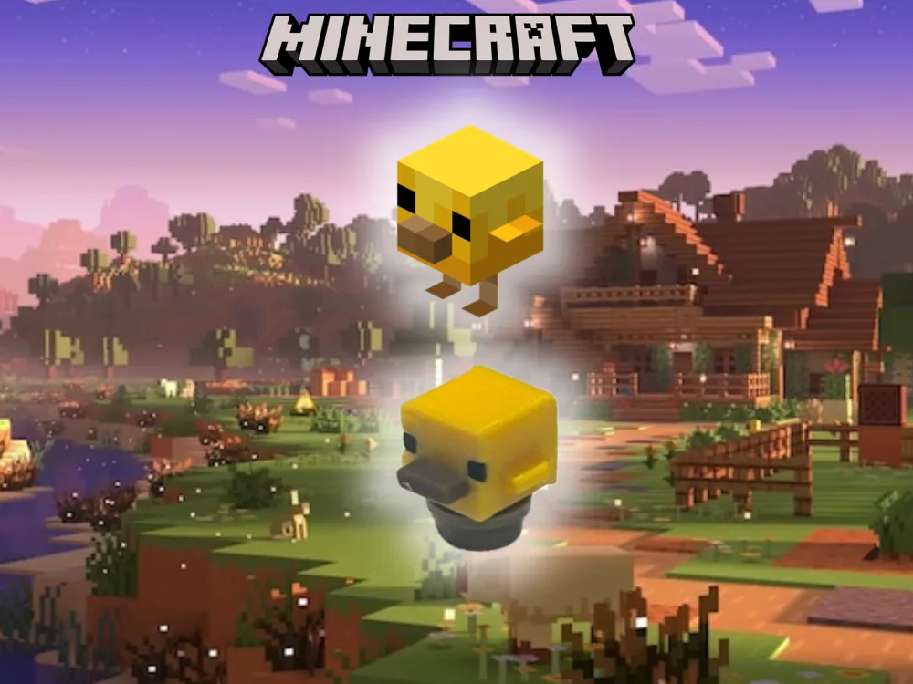 MINECRAFT Baby Chicken Building Block - Free 3D Print Model - MakerWorld