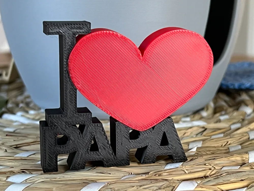 I Love Papa - Fathers day gift or nice gesture by 3DPrintCraft MakerWorld: Download Free 3D Models